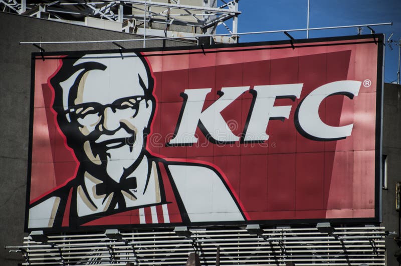 Billboard from the Fast Food Chain FEBO Editorial Stock Image - Image ...