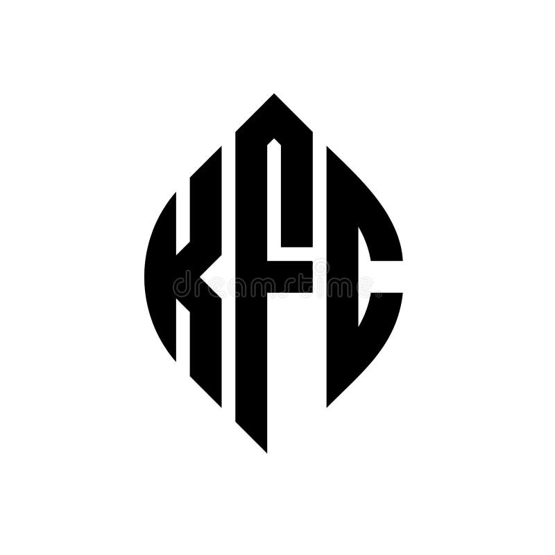 KFC Circle Letter Logo Design with Circle and Ellipse Shape. KFC ...