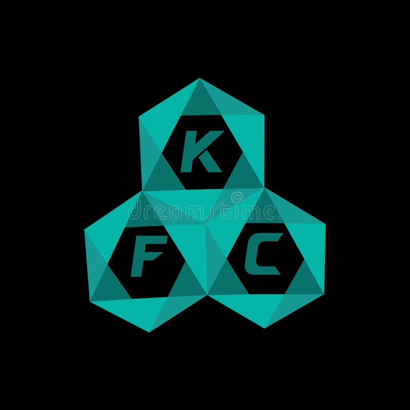 KFC Creative Minimalist Letter Logo. KFC Unique Vector Initials ...