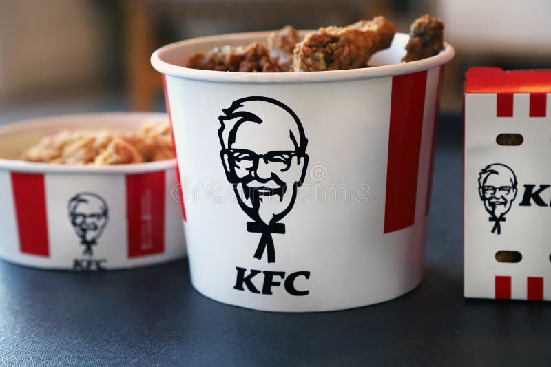 KFC Crispy Fried Chicken in Iconic Packaging Editorial Image - Image of ...
