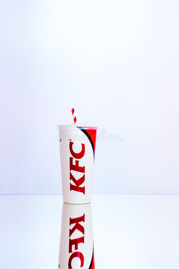 KFC Drink in Paper Cup. Bucharest, Romania, 2021 Editorial Photo ...