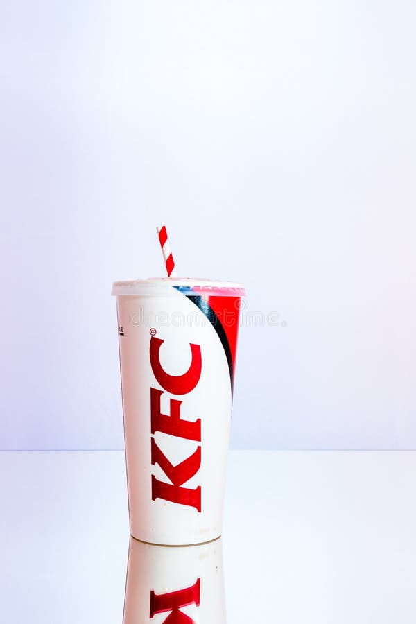 KFC Drink in Paper Cup. Bucharest, Romania, 2021 Editorial Image ...