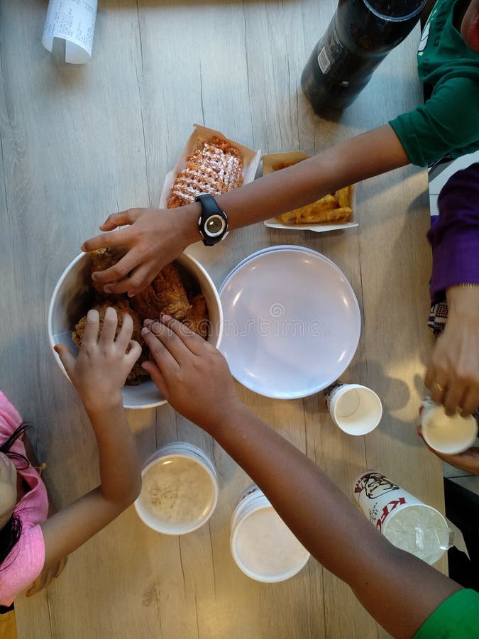 KFC Food Family Chicken editorial stock image. Image of fried - 166659314