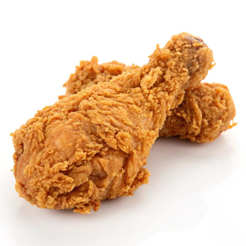 KFC Fried Chicken Isolated on White Background Stock Illustration ...