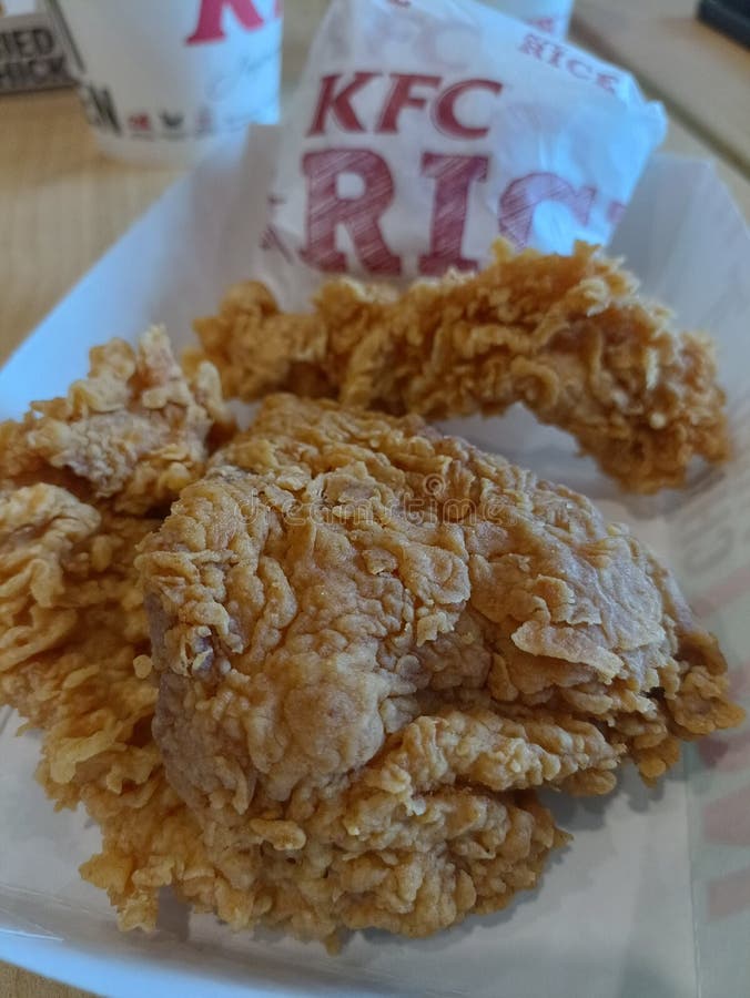 Kfc Krispy Chicken from Close Up Which is so Tempting and Delicious To ...