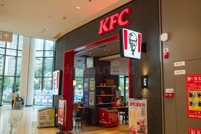KFC in a shopping mall editorial stock photo. Image of restaurant ...