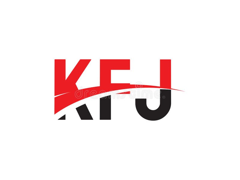 KFJ Letter Initial Logo Design Vector Illustration Stock Vector ...