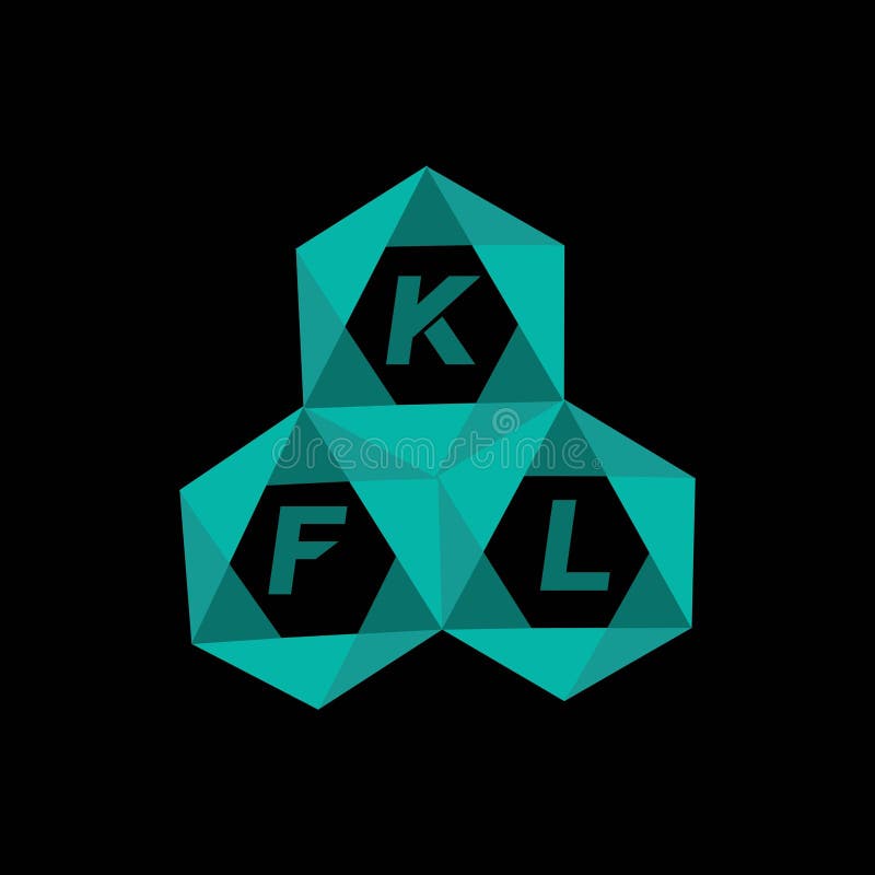KFL Creative Minimalist Letter Logo. KFL Unique Vector Initials ...