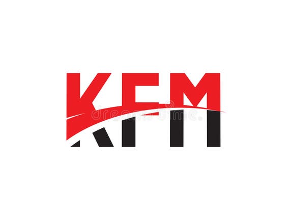KFM Letter Initial Logo Design Vector Illustration Stock Vector ...