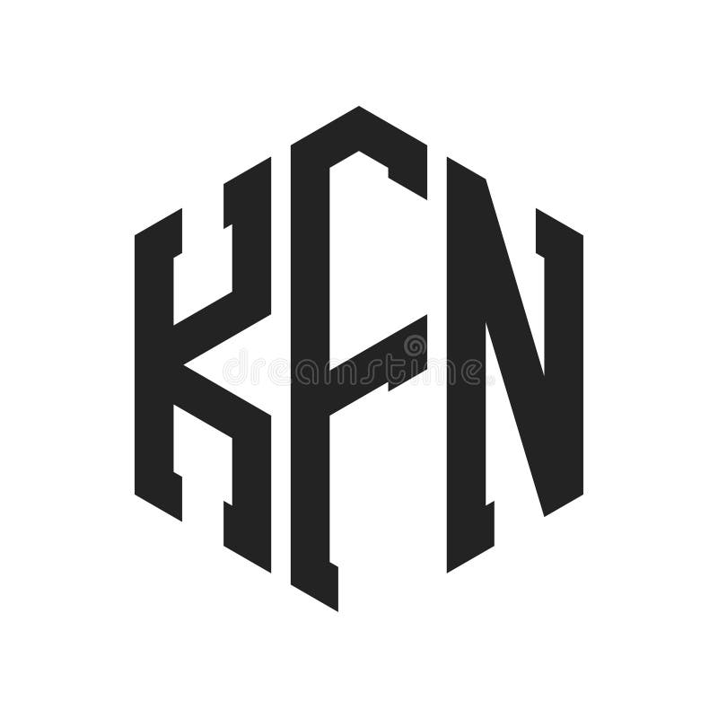 KFN Logo Design. Initial Letter KFN Monogram Logo Using Hexagon Shape ...
