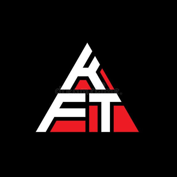 KFT Triangle Letter Logo Design with Triangle Shape. KFT Triangle Logo Design Monogram Stock ...