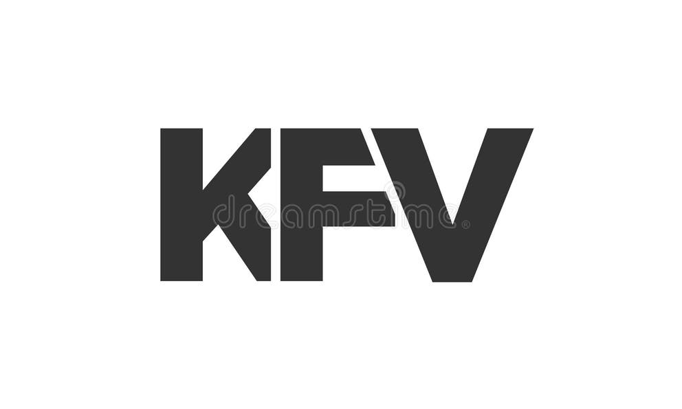 KFV Logo Design Template with Strong and Modern Bold Text. Initial ...