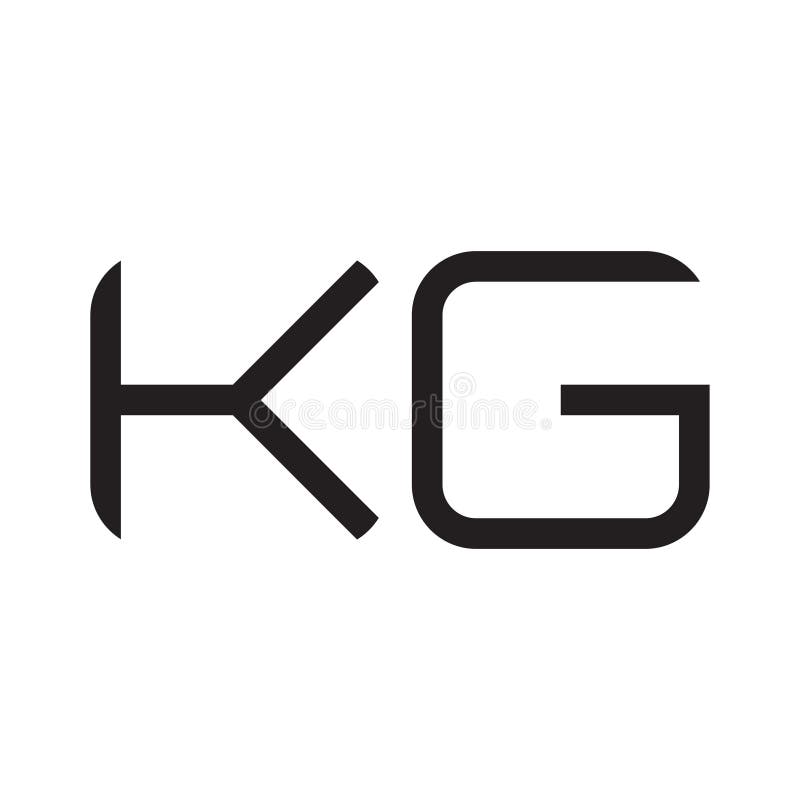 Kg Initial Letter Vector Logo Icon Stock Vector - Illustration of ...