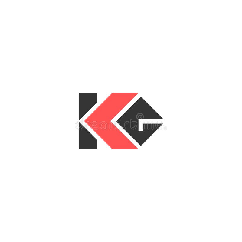 KG Letters Initials Logo Design Template Stock Vector - Illustration of ...