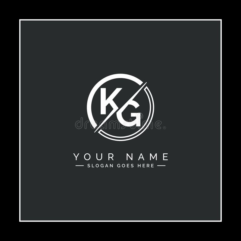 Letter Kg Simple Monogram Logo Stock Illustrations – 930 Letter Kg ...