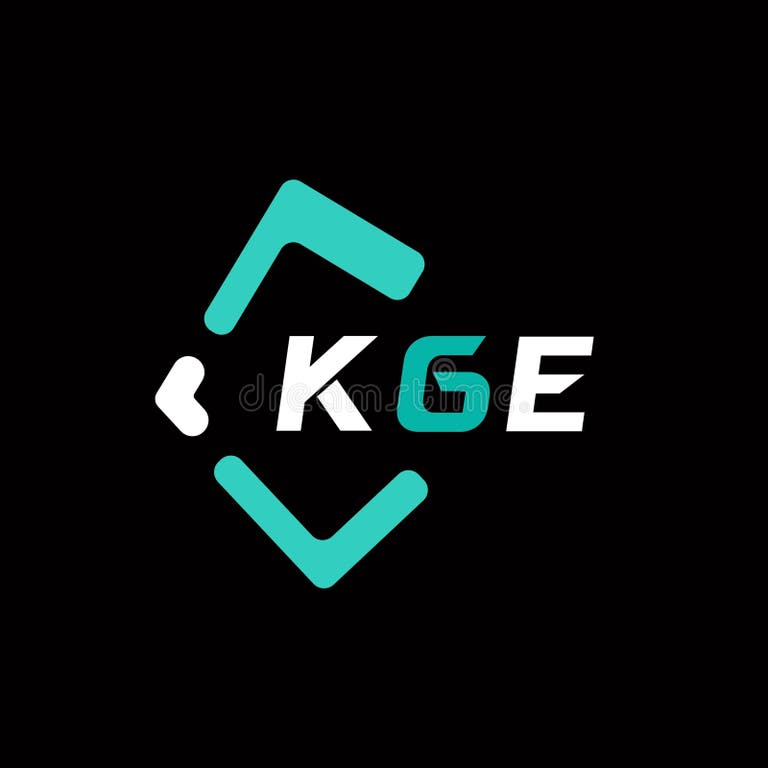 KGE Creative Minimalist Letter Logo. KGE Unique Vector Initials ...