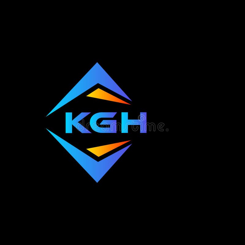 KGH Abstract Technology Logo Design on Black Background. KGH Creative ...