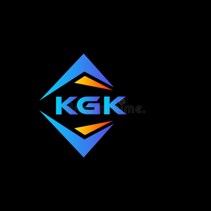 KGK Abstract Technology Logo Design on Black Background. KGK Creative ...