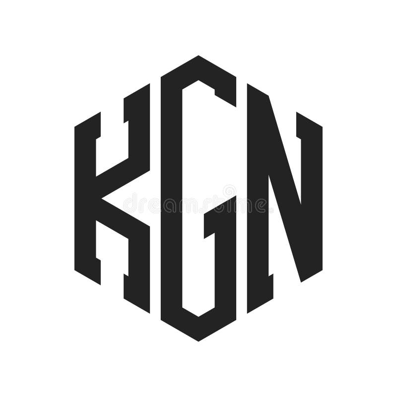 KGN Logo Design. Initial Letter KGN Monogram Logo Using Hexagon Shape ...