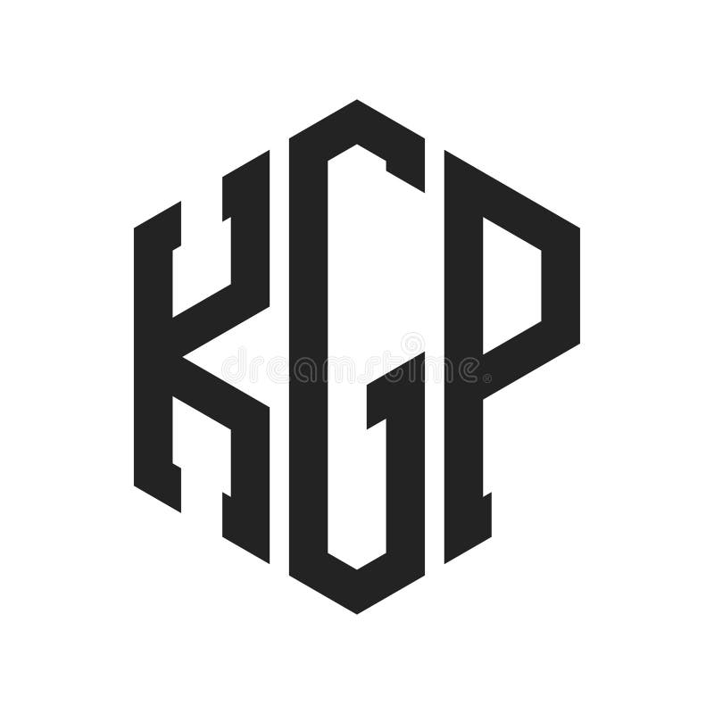 KGP Logo Design. Initial Letter KGP Monogram Logo Using Hexagon Shape ...