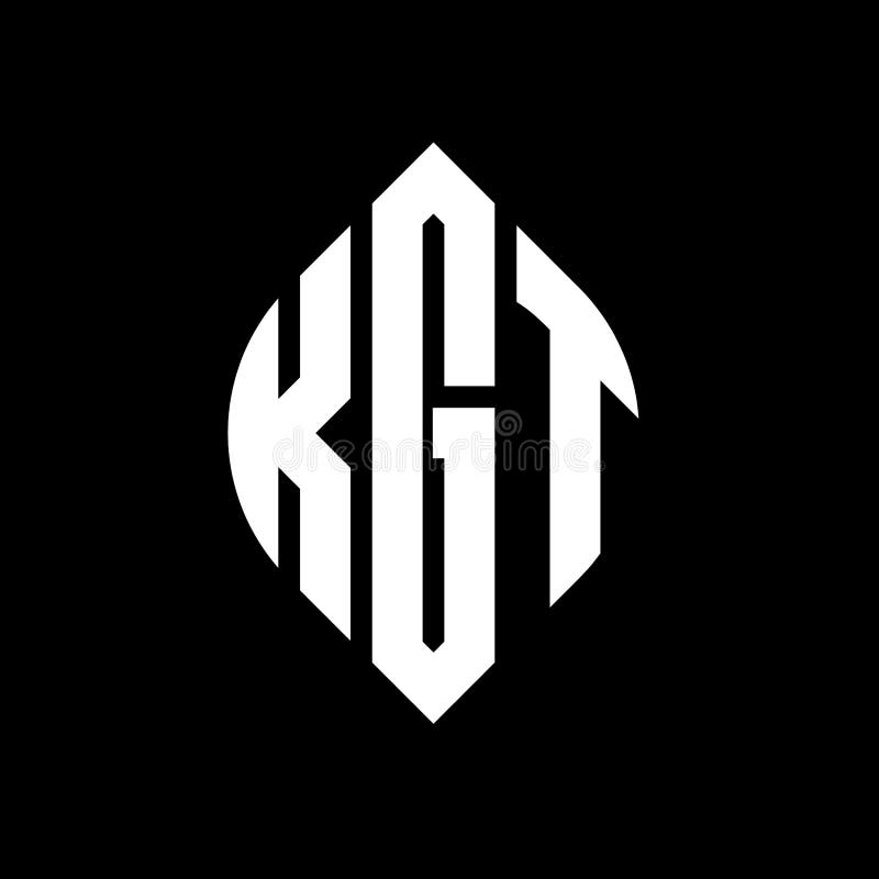 KGT Circle Letter Logo Design with Circle and Ellipse Shape. KGT ...
