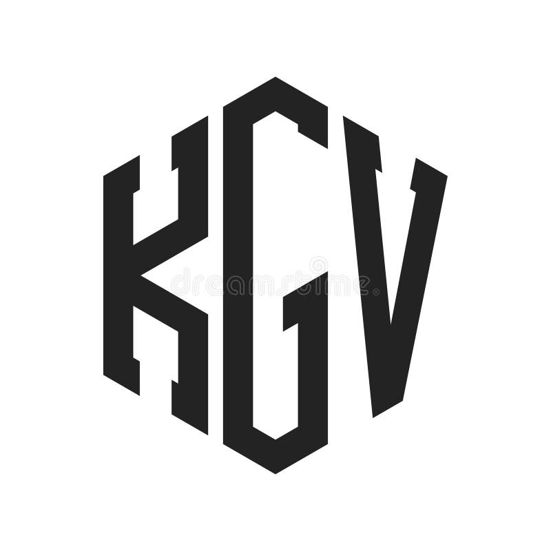 KGV Logo Design. Initial Letter KGV Monogram Logo Using Hexagon Shape ...