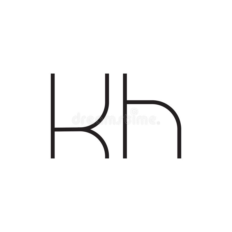Kh Initial Letter Vector Logo Icon Stock Vector - Illustration of ...