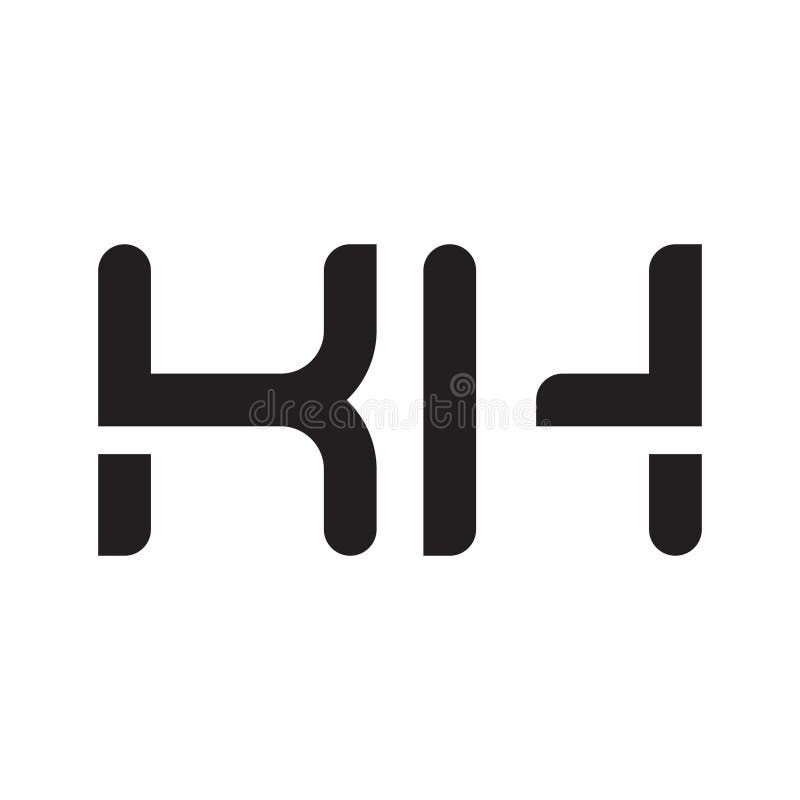 Kh Initial Letter Vector Logo Icon Stock Vector - Illustration of ...
