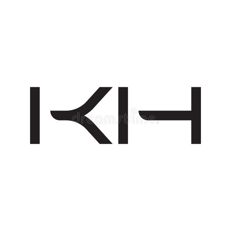 Kh Initial Letter Vector Logo Icon Stock Vector - Illustration of ...