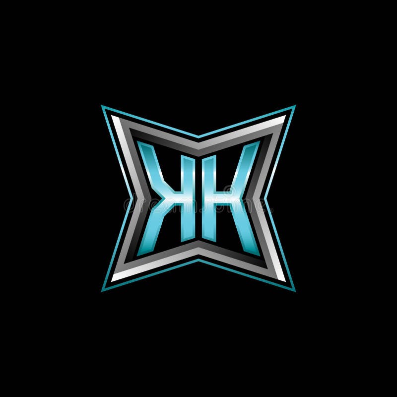 KH Logo Monogram Geometric Modern Design Stock Vector - Illustration of ...