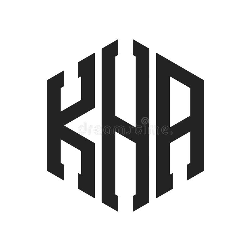 KHA Logo Design. Initial Letter KHA Monogram Logo Using Hexagon Shape ...