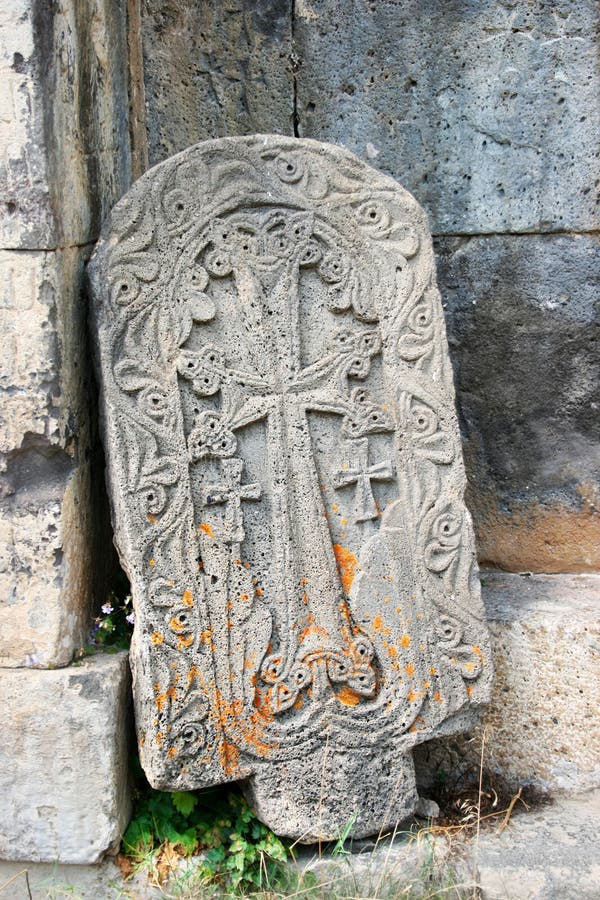 Khachkar or cross-stone stock photo. Image of famous - 25689704