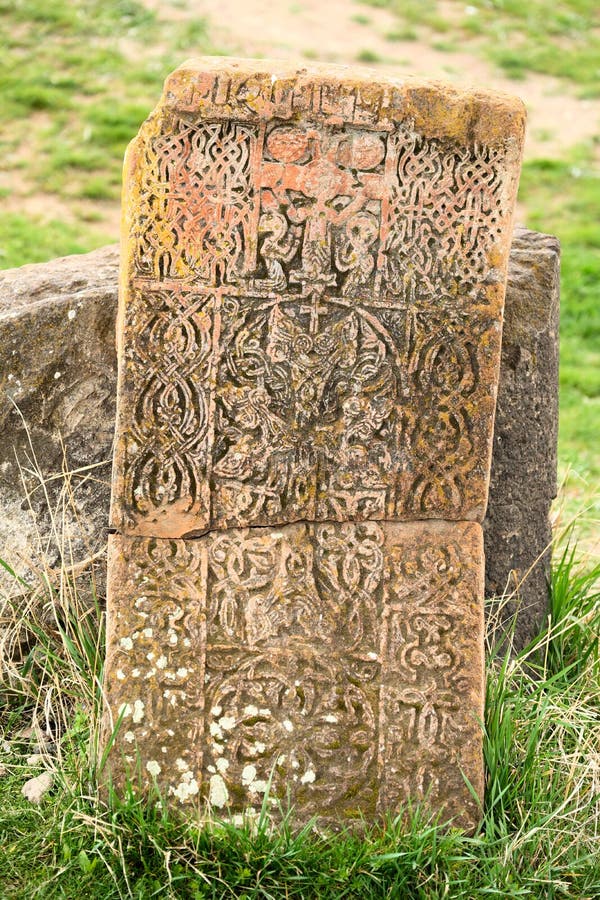 Khachkar, the Sacred Cross-stone in Armenia Stock Image - Image of ...