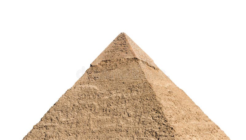 Khafre Pyramid Part of Giza Pyramid Complex Isolated on White ... Khafre Pyramid Part of Giza Pyramid Complex Isolated on White ...