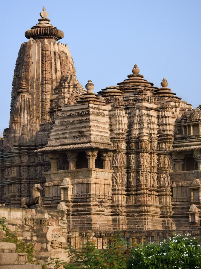 Khajuraho - Kandariya Mahadev Temple - India Stock Image - Image of ...
