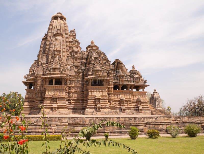 Khajuraho Tempel, Indien stockfoto. Bild von religion - 8869468