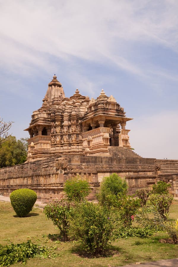 Khajuraho Tempel, Indien stockbild. Bild von bügel, aufwendig - 8870559