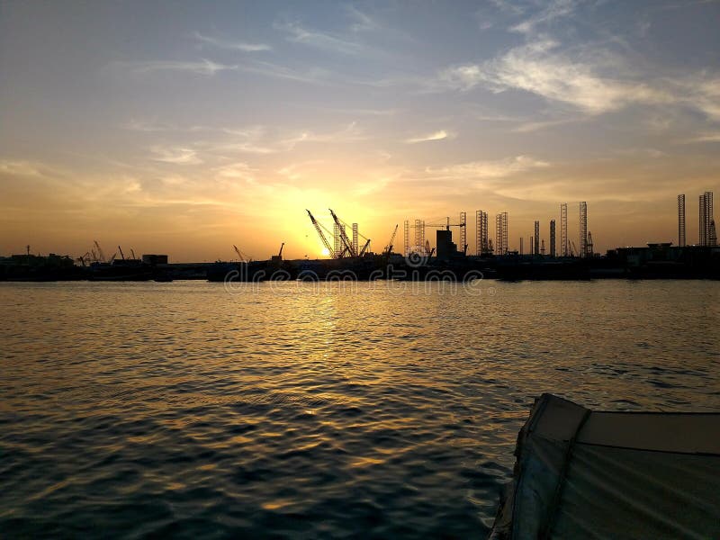 Khalid port stock image. Image of corniche, sharjah - 127213773