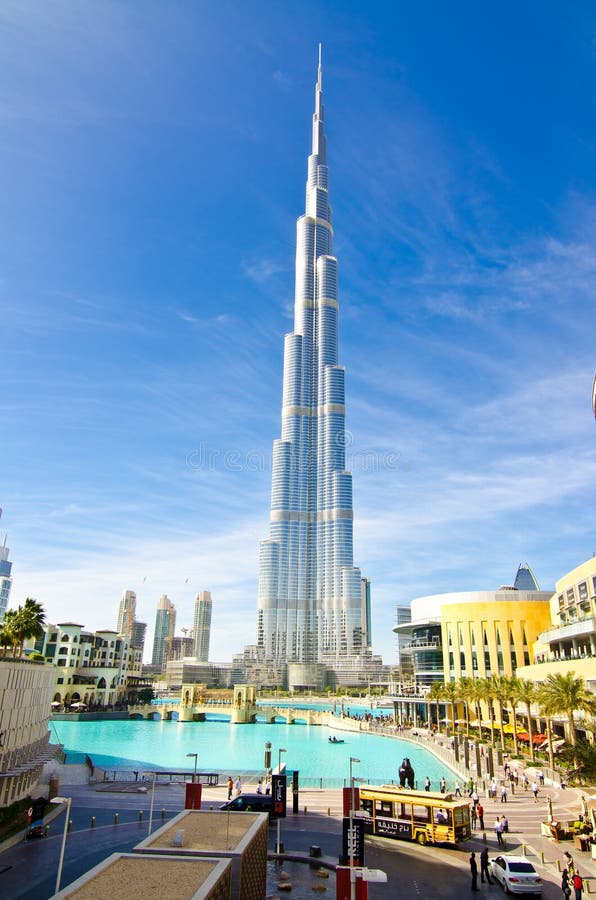 Khalifa Tower editorial stock photo. Image of dubai, building - 23130833