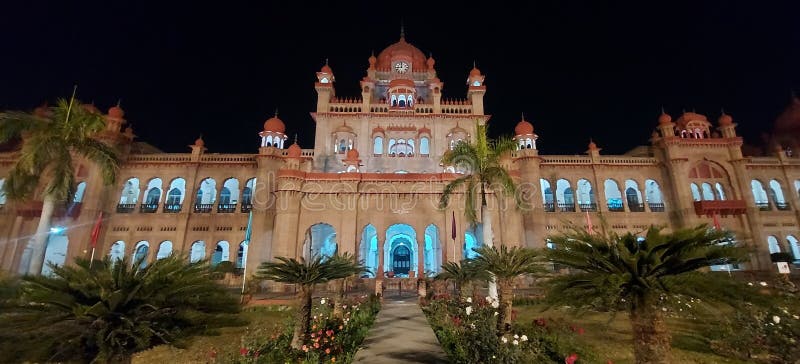 Khalsa College Amritsar Punjab Architecture Night View Stock Image ...