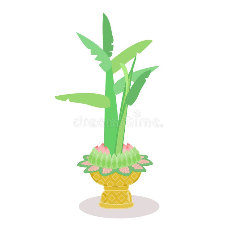 Khan Mak Procession at a Thai Wedding Vector Stock Vector ...