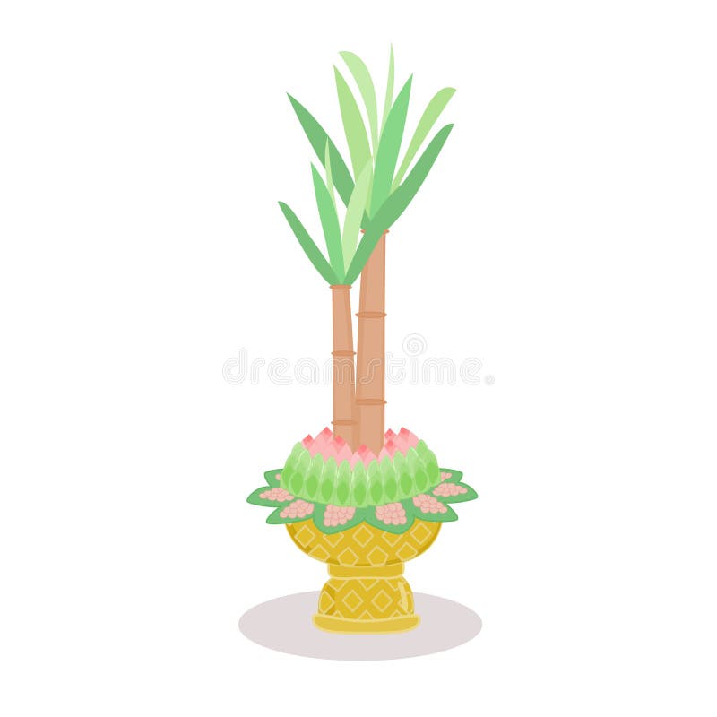 Khan Mak Procession at a Thai Wedding Vector Stock Vector ...