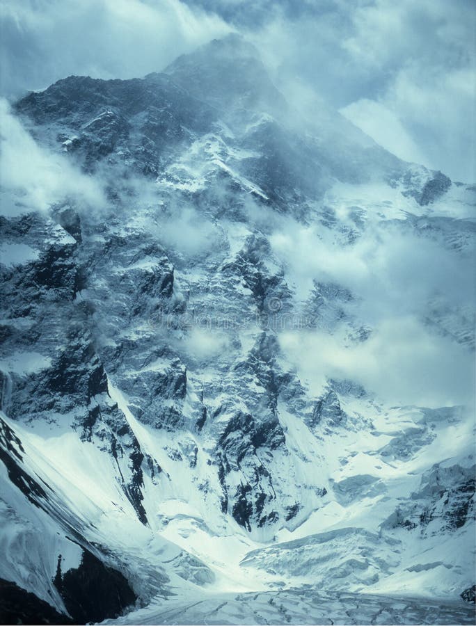 Ice Age Neanderthal Hunter in a Snow Storm - Digital Painting Stock ...