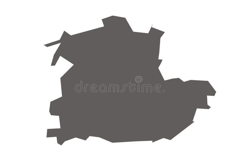 Khandwa District Map Highlighted on Madhya Pradesh State Map Stock ...