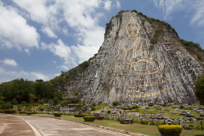 Khao Chee Chan And Golden Buddha Laser Carved , Sattahip, Chonburi ...