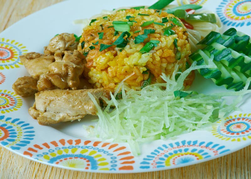 Khao khluk kapi stock image. Image of prawn, traditional - 81827217