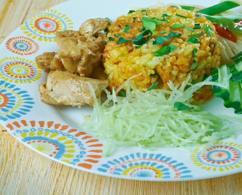 Khao khluk kapi stock image. Image of prawn, plate, asia - 82002125