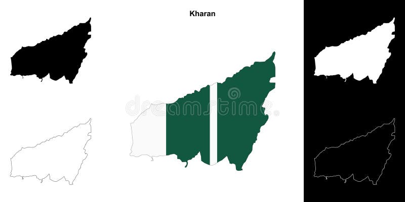 Kharan Outline Map Stock Illustrations – 1 Kharan Outline Map Stock ...