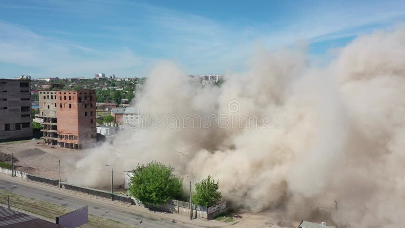 Kharkiv, Ukraine: Falling Tower of Old Grain Elevator Building after ...