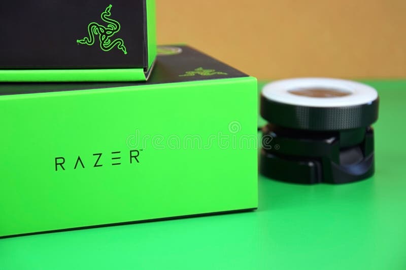 Razer Webcam and Box with Logo. Editorial Image - Image of graphic ...